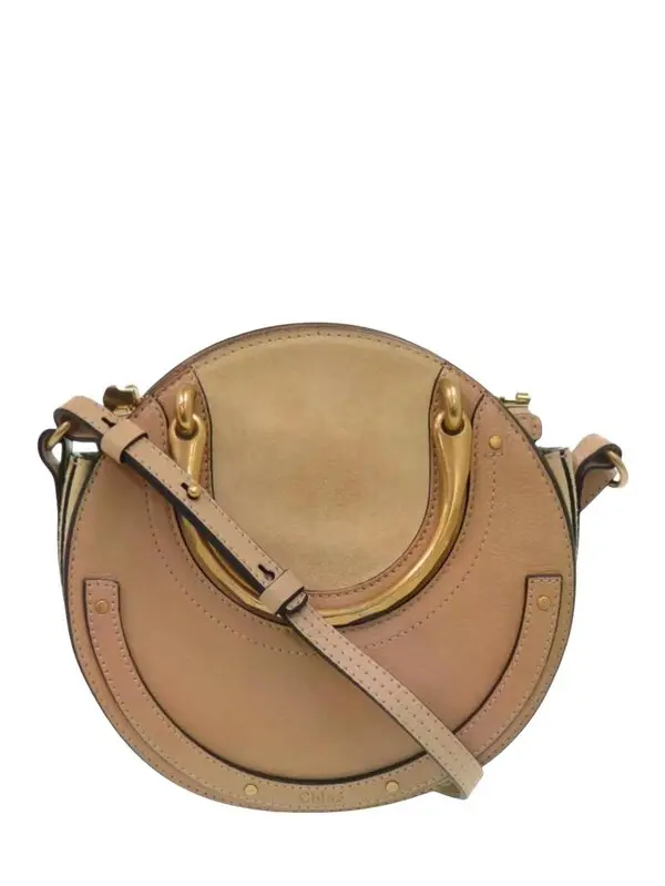 Chloé Small Calfskin And Suede Pixie Satchel - Neutrals