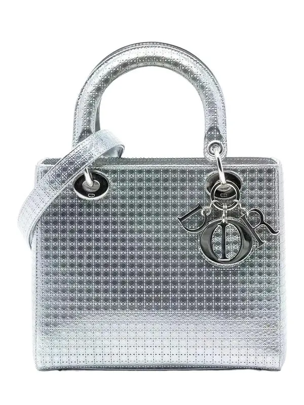 Dior 2016 Medium Lady Satchel - Silver