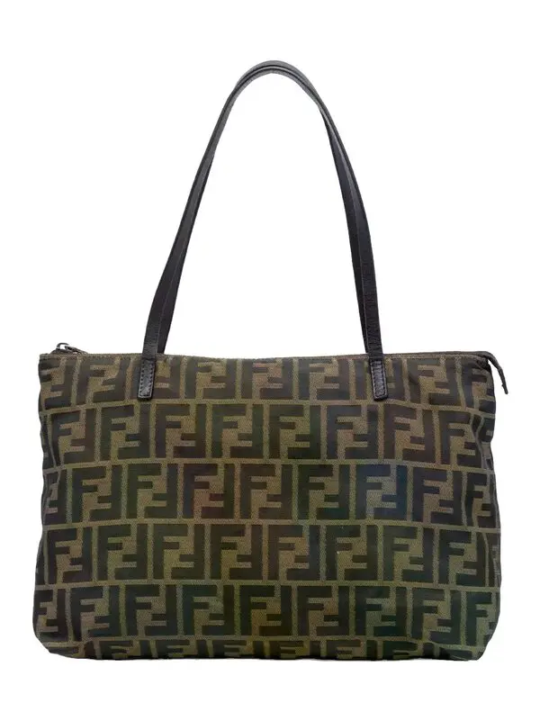 Fendi 2000-2010 Zucca Canvas Tote Bag - Brown