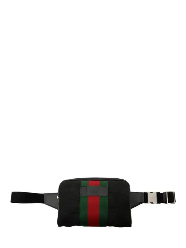 Gucci Canvas Techno Web Belt Bag - Black