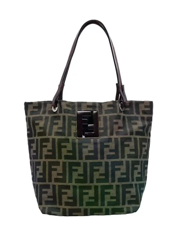 Fendi Zucca Canvas Handbag - Brown