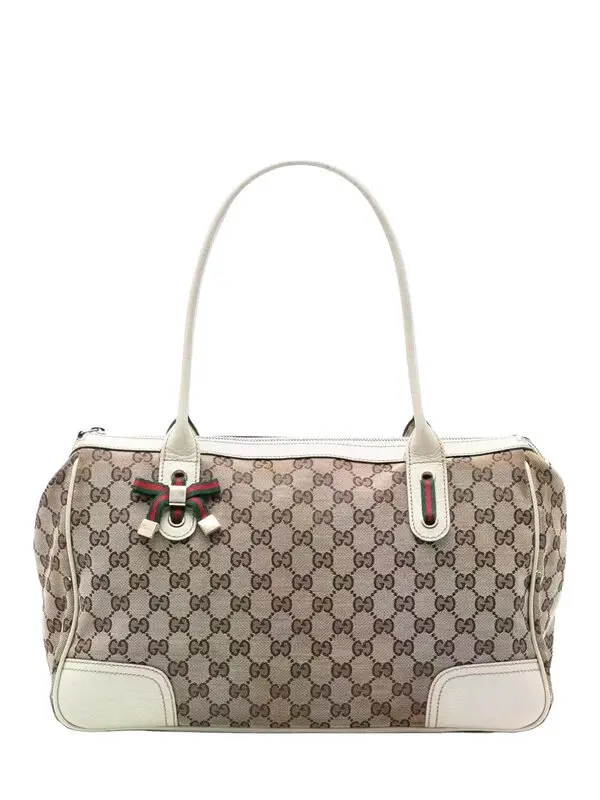 Gucci Gg Canvas Princy Shoulder Bag - White
