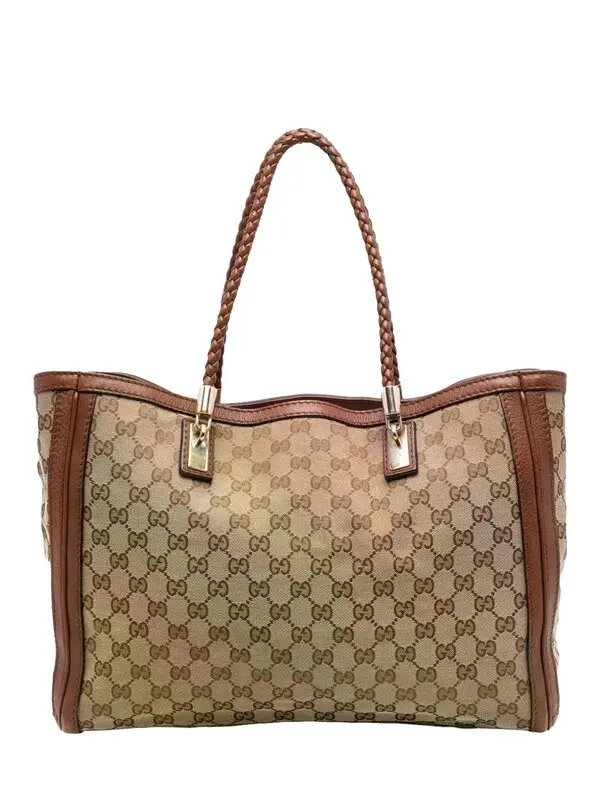 Gucci Medium Gg Canvas Bella Tote Bag - Neutrals