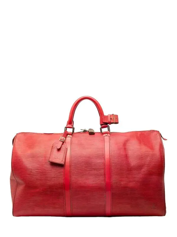 LOUIS VUITTON 1990 Epi Keepall 50 Travel Bag - Red