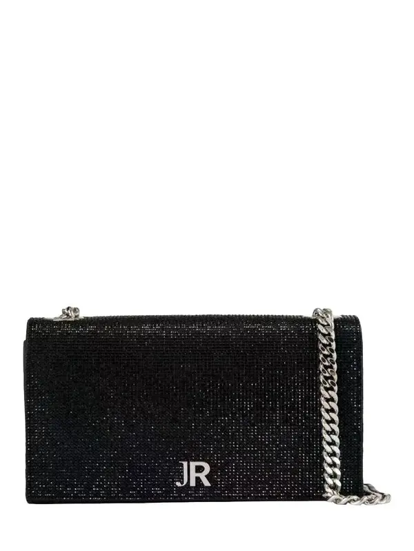 John Richmond Chain Logo Clutch - Black