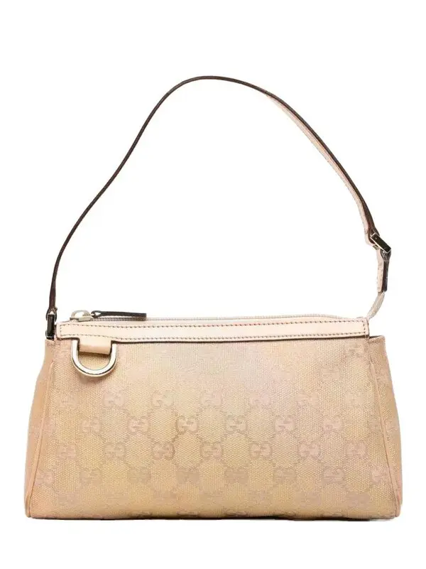 Gucci Gg Canvas Abbey D Ring Pochette - Neutrals