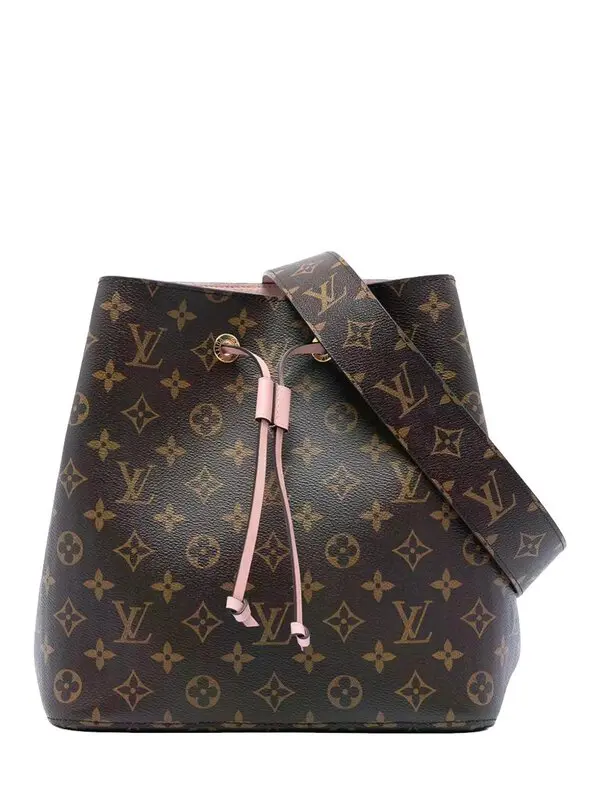LOUIS VUITTON 2017 Monogram Neonoe Mm Bucket Bag - Pink