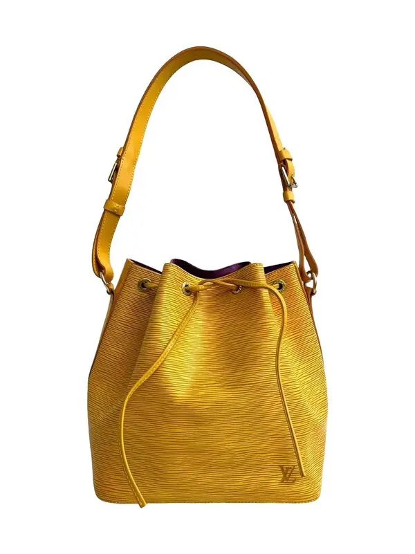 LOUIS VUITTON 1995 Epi Petit Noe Bucket Bag - Yellow