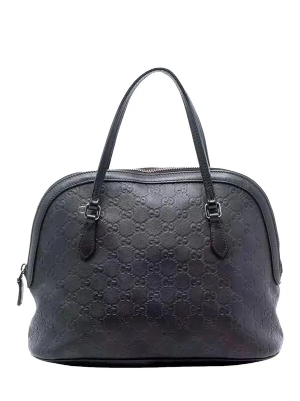 Gucci Medium Sima Dome Satchel - Black