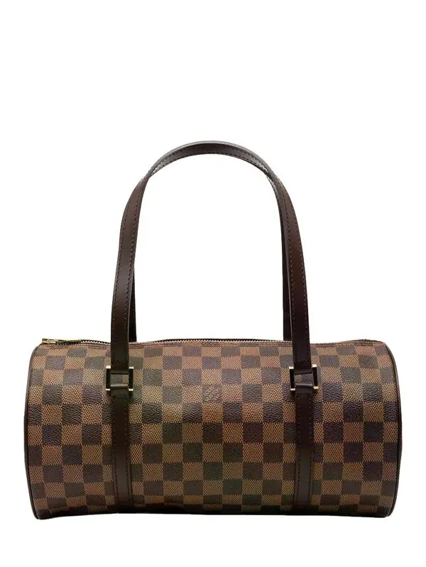 LOUIS VUITTON 2004 Damier Ebene Papillon 30 Handbag - Brown