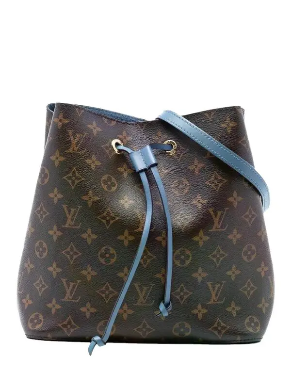 LOUIS VUITTON 2019 Monogram Neonoe Mm Bucket Bag - Blue