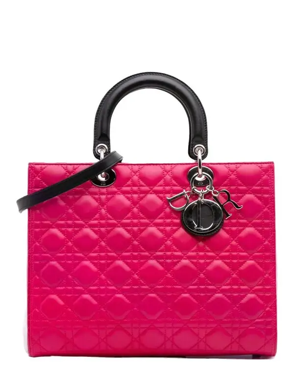 Dior 2014 Large Lady Satchel - Pink