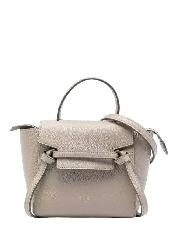 Celine Pico Grained Calfskin Belt Bag - Neutrals