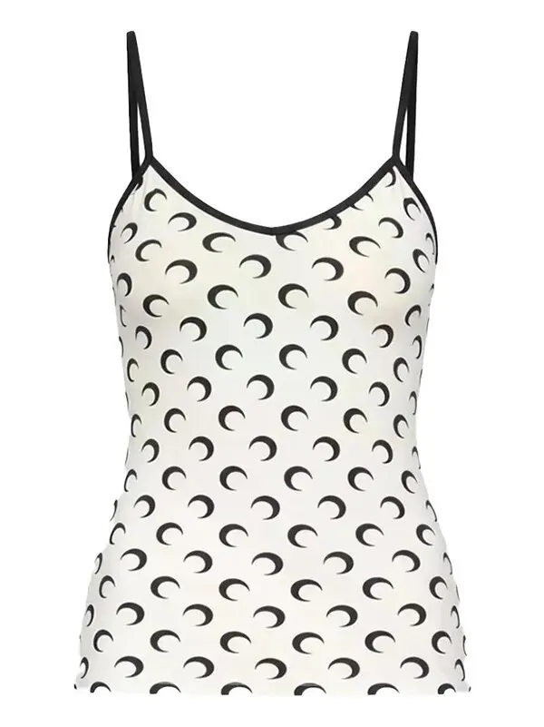 MARINE SERRE Moon Print Top - White