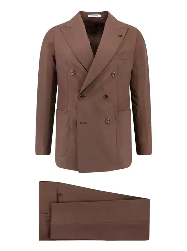 Tagliatore Double-breasted Suit - Brown