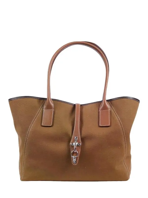 FAY Panelled Tote Bag - Brown