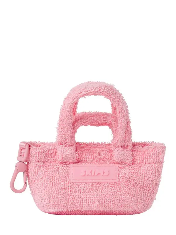 SKIMS Terry Micro Tote Keychain - Melon