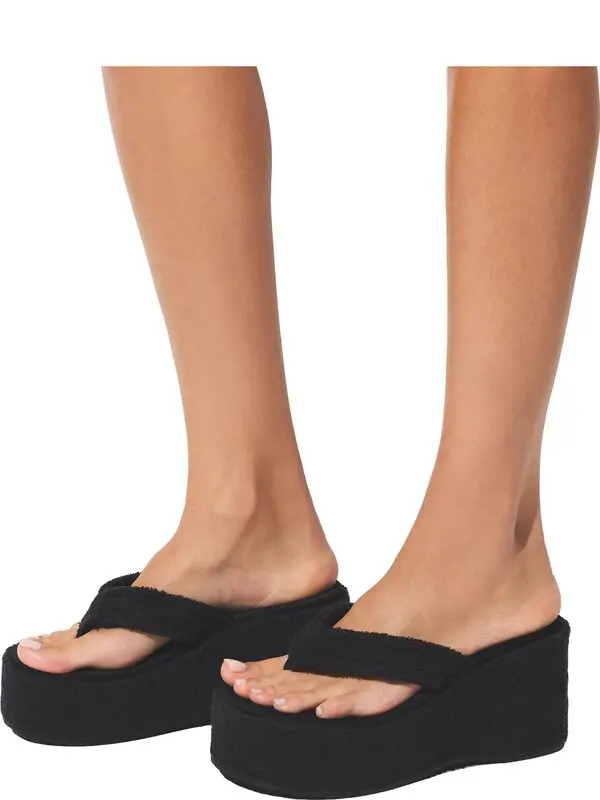 SKIMS Platform Terry Sandal - Onyx