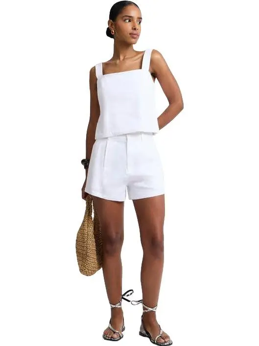 Onia Open Back Shell Top - White