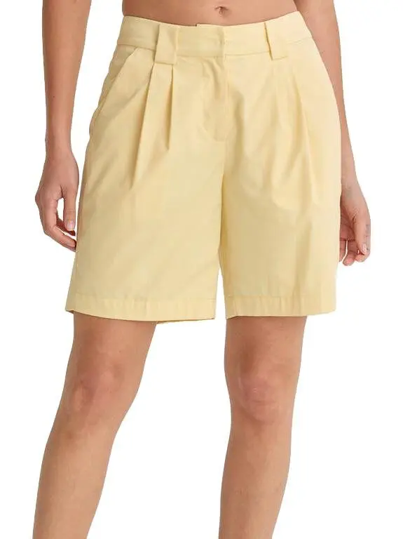 CRESCENT Tailored Trouser Shorts - Yellow