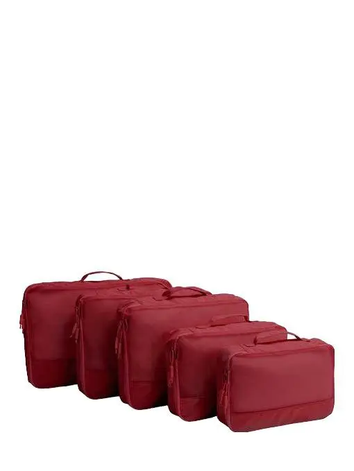HEYS Ecotex® 5-piece Packing Cube Set - Red Maple