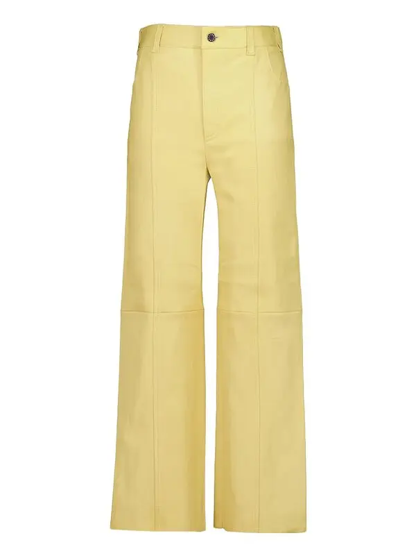 Stouls Benny 25 Stretch Leather Trousers - Yellow