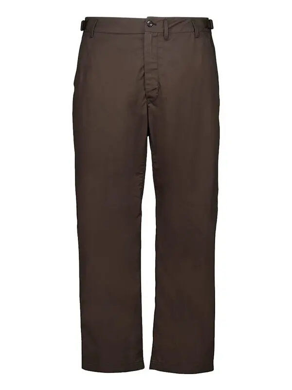 LEMAIRE Tapered Cotton Twill Workwear Pants - Brown