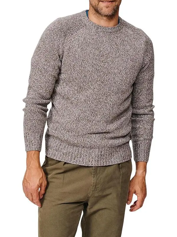 AUBIN Riply Twist Crew Neck Sweater - Khaki Twist