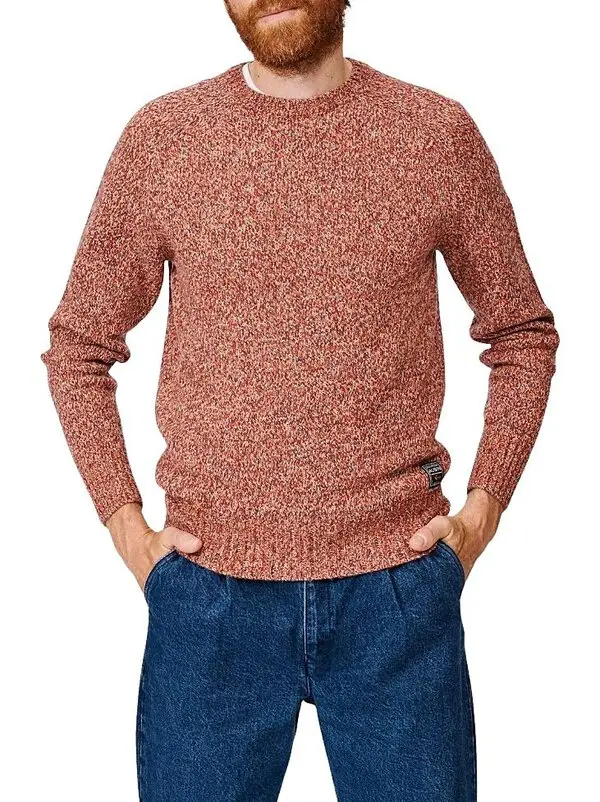 AUBIN Ripley Twist Crew Neck Sweater - Rust Twist