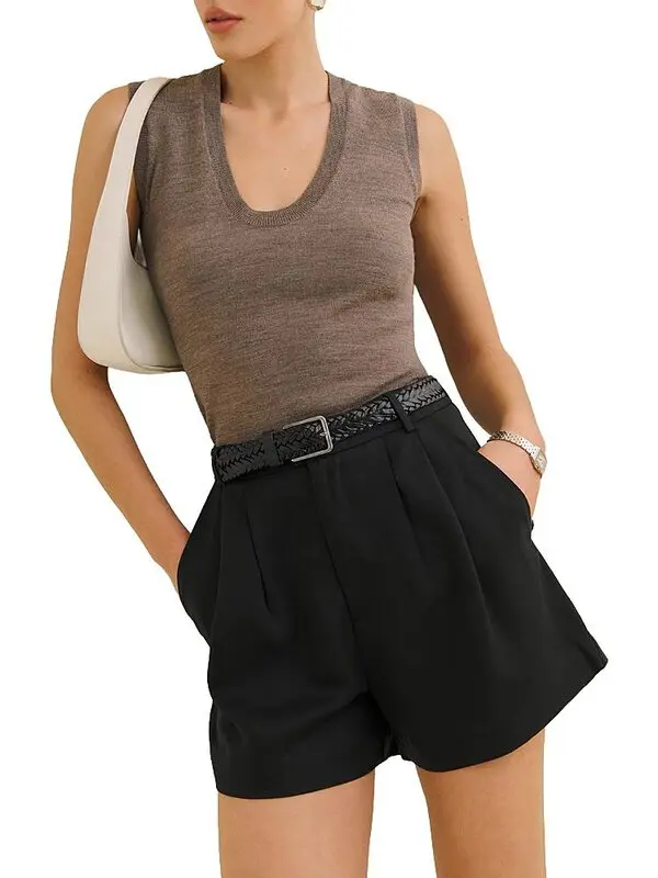 REFORMATION Mason Shorts - Black