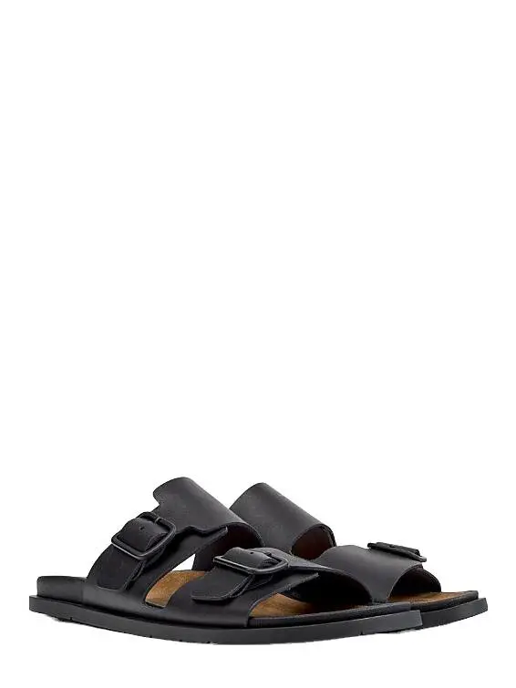 Camper Lluc 2-strap Leather Sandals - Black