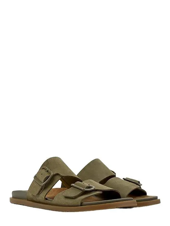 Camper Lluc 2-strap Leather Sandals - Green
