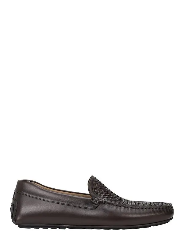 BOSS Leather Moccasins - Dark Brown