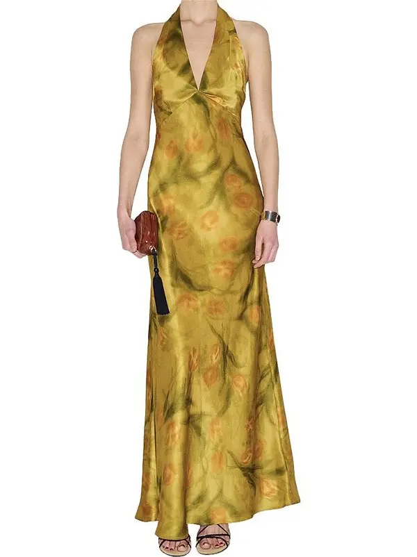 REFORMATION Daniela Silk Maxi Dress - Artiste