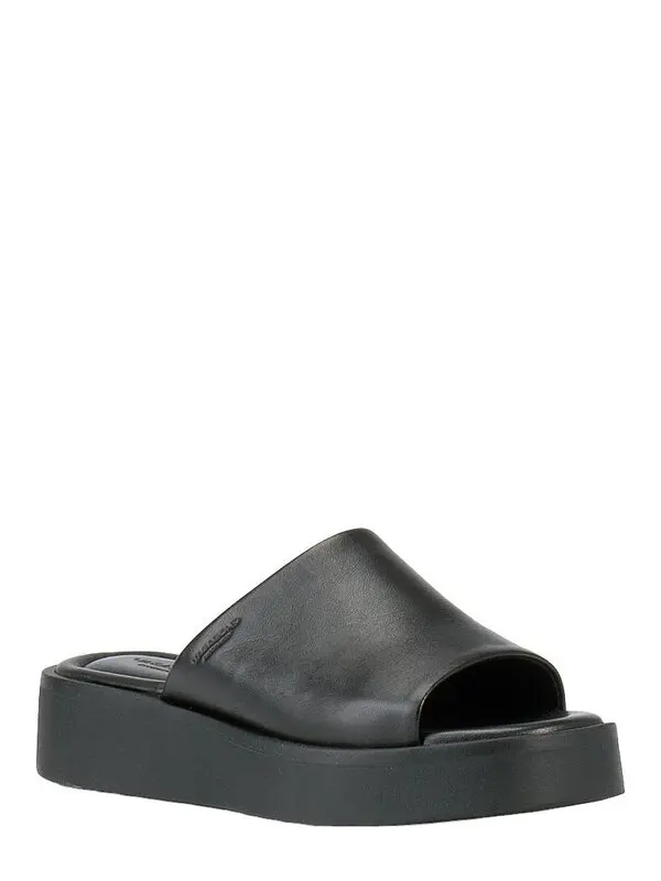 VAGABOND SHOEMAKERS Danya Leather Slide Sandals - Black/black