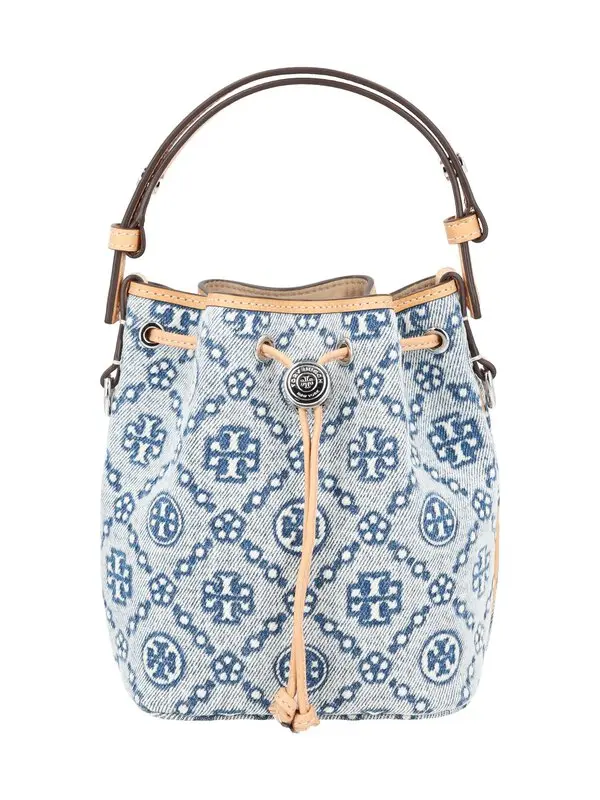 Tory Burch Mini T-monogram Bucket Bag - Blue