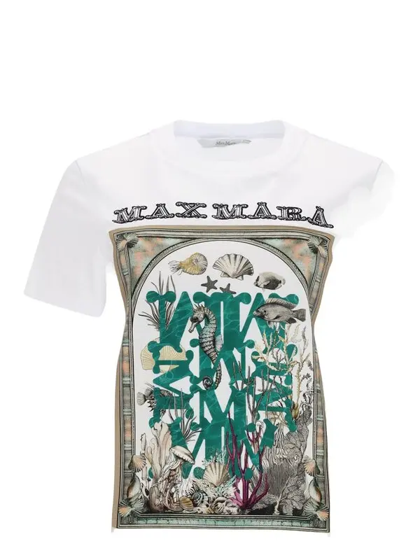 Max Mara Printed T-shirt - White