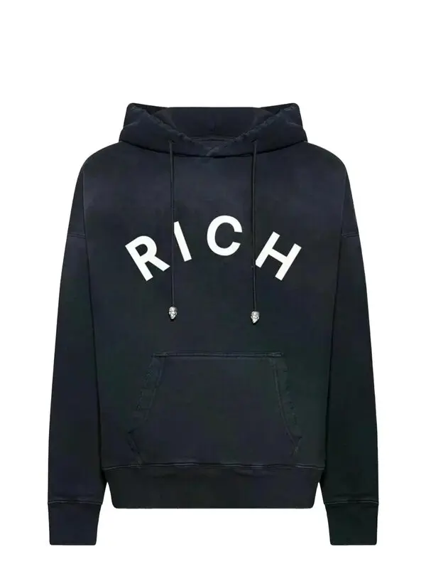 John Richmond Logo Hoodie - Black