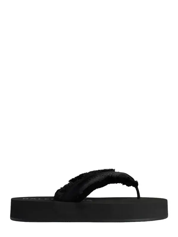 Balenciaga Jet Lag Thong Sandals - Black