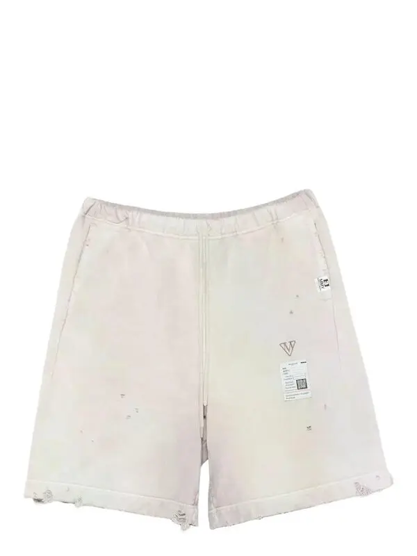 Mihara Yasuhiro Distressed Raw-cut Shorts - Neutrals