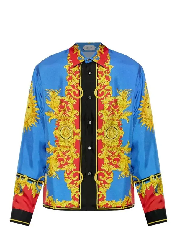 Versace Sun Silk Shirt - Blue