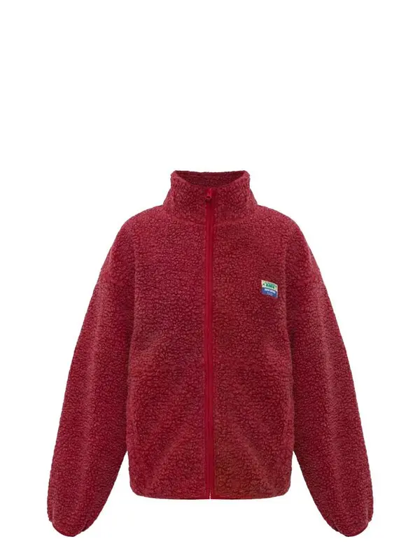 American Vintage Fleece Zip-up Sweatshirt - Red