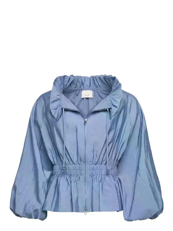 Cinq À Sept Ruffled Peplum Jacket - Blue