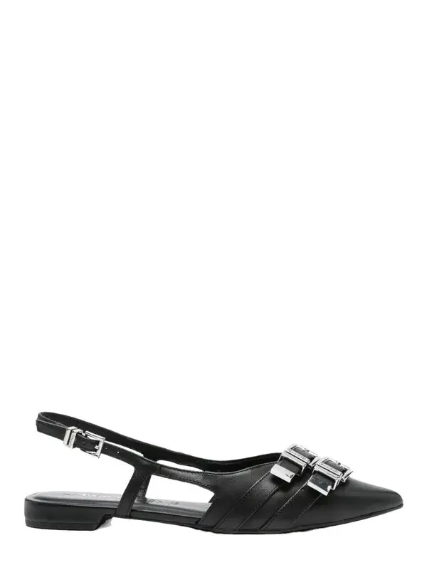 TAMARIS Flat Pumps With Buckle Strap - Black