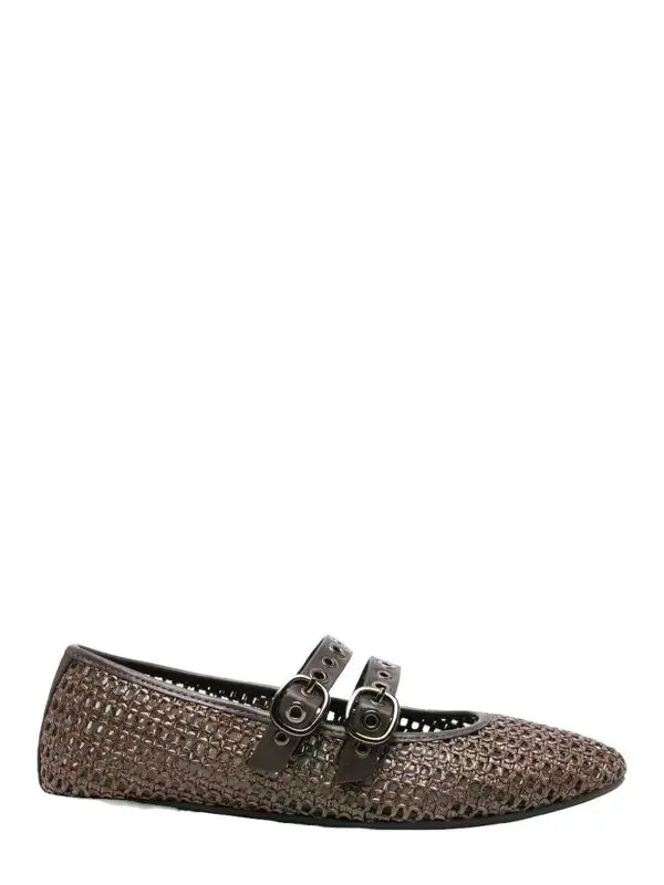 TAMARIS Double-strap Flat Pumps - Brown