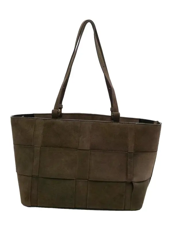 DEMELLIER Florence Woven Tote Bag - Brown