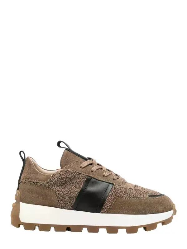 SERGIO MORETTI FIRENZE Stripe Detail Sneakers - Brown