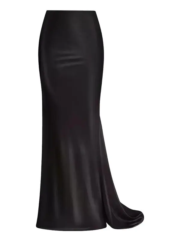 ALEXIA & ANTONIA Bias-cut Maxi Skirt - Black