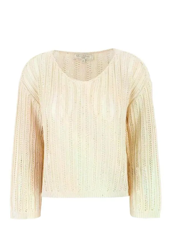 Antonelli Firenze Long-sleeve Sweater - Neutrals