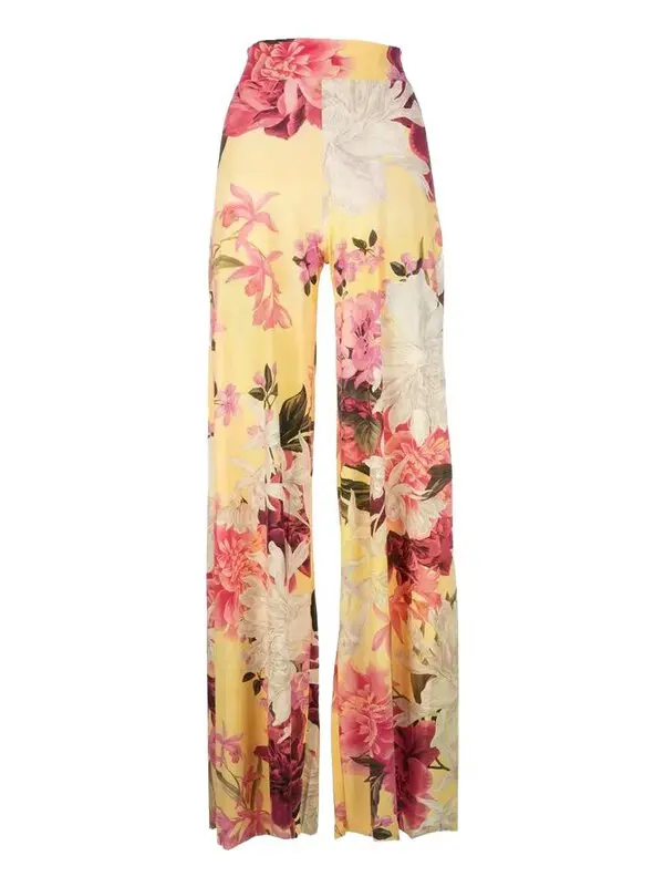 Chiara Boni La Petite Robe Floral-print Trousers - Yellow